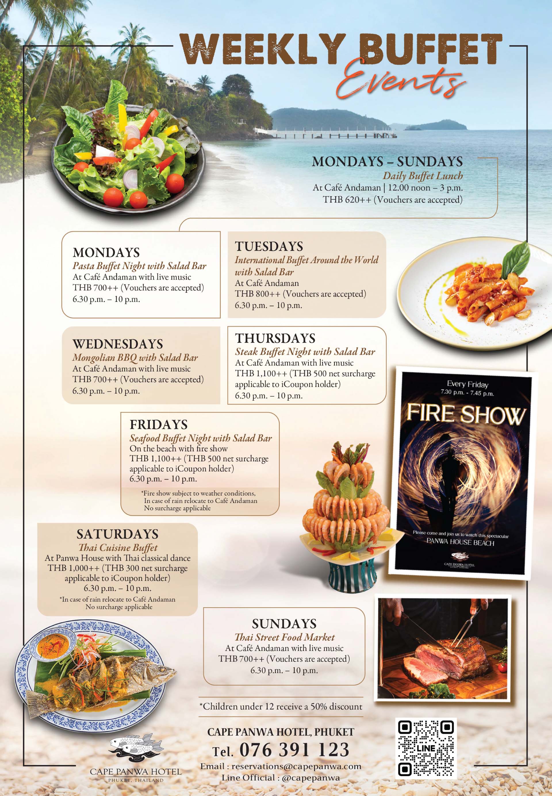 Weekly Buffet Events at Cape Panwa Hotel, Phuket